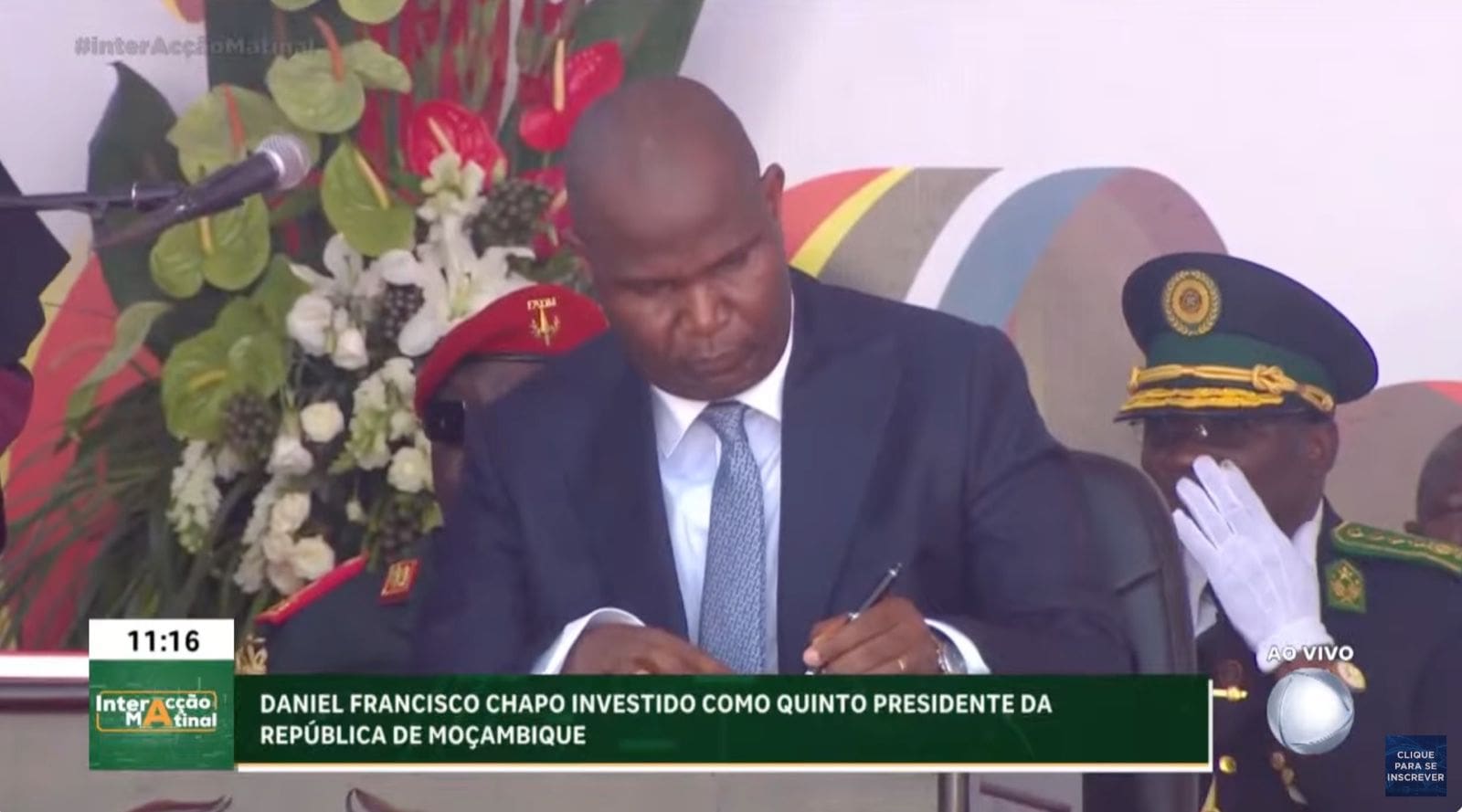DANIEL CHAPO É O NOVO PRESIDENTE DA REPÚBLICA DE MOÇAMBIQUE - MIRAMAR NEWS