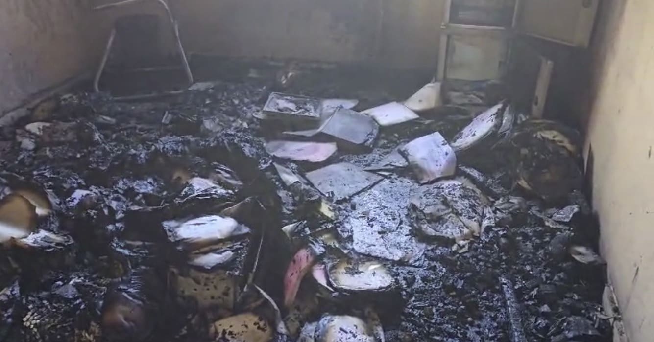 Incêndio na Escola Secundária Marcelino dos Santos em Maxixe